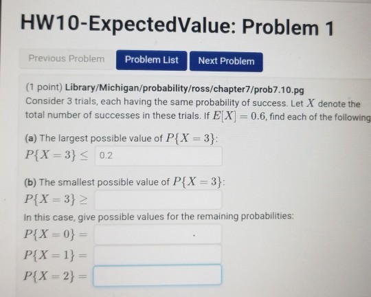 Solved Hw10 Expectedvalue Problem1 Previous Problem Problem 
