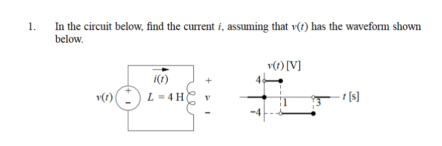 Solved In the circuit below, find the current i, assuming | Chegg.com