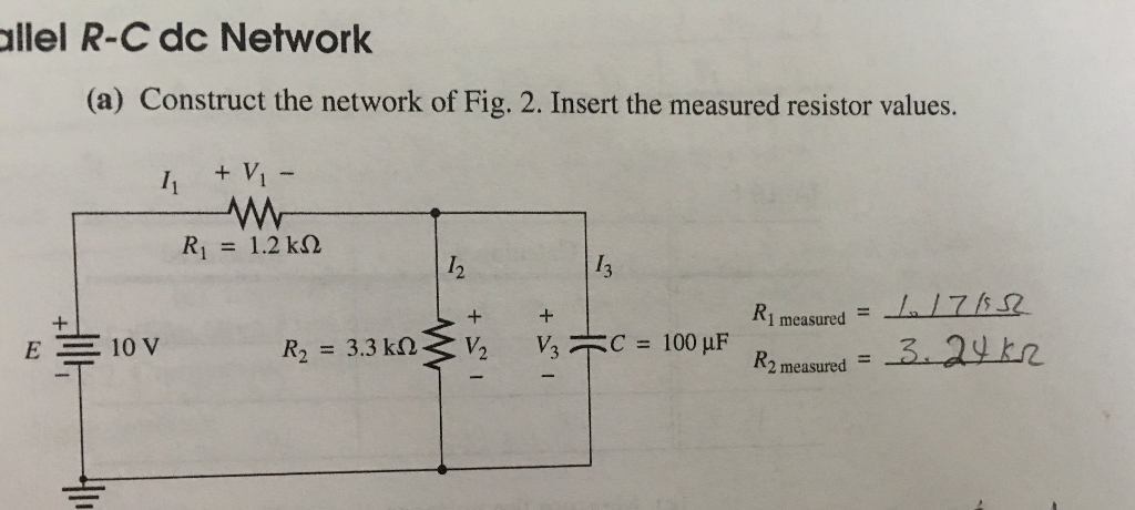 Solved Using the measured values calculate the theoretical | Chegg.com