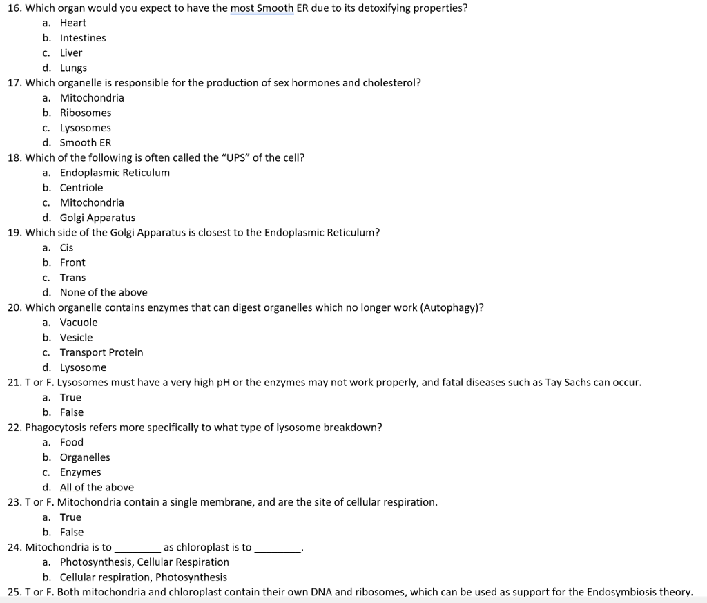 Solved 1. All cells have the following characteristics in | Chegg.com