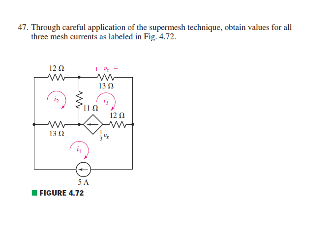 Solved Through careful application of the supermesh | Chegg.com
