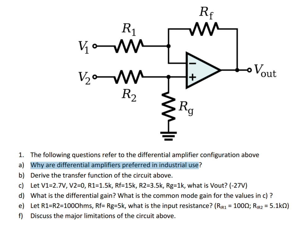 Solved out 2 2 1. The following questions refer to the | Chegg.com