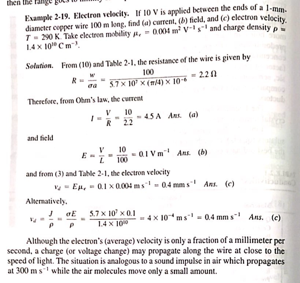 Electron excursion distance. If the voltage applied | Chegg.com