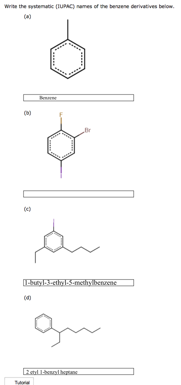 Solved Write the systematic (IUPAC) names of the benzene | Chegg.com