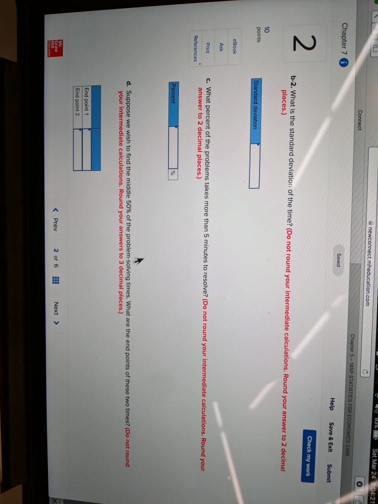 Solved 5-18SP STATISTICS FOR EC Help Save & Exit Submit | Chegg.com