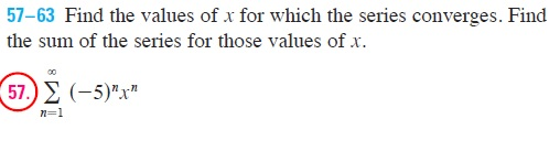 Solved Find the values of x for which the series converges. | Chegg.com