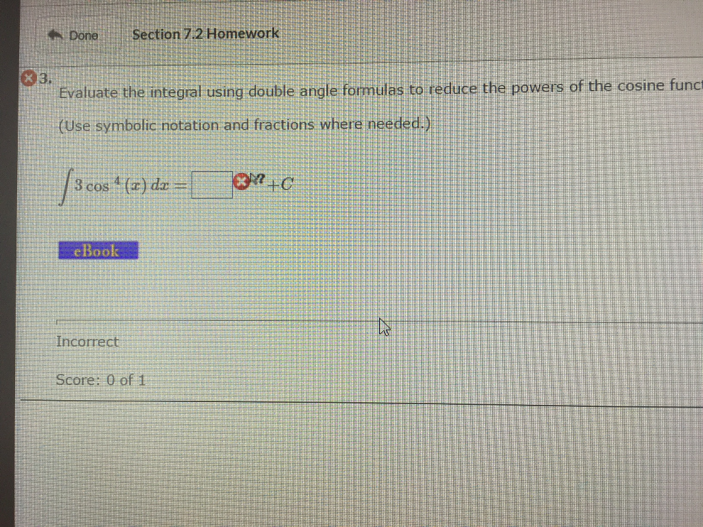Solved Evaluate the integral using double angle formulas to | Chegg.com