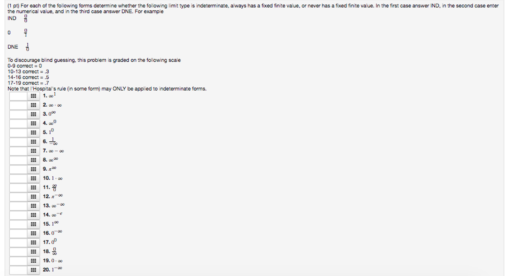 Solved For each of the following forms determine whether the | Chegg.com