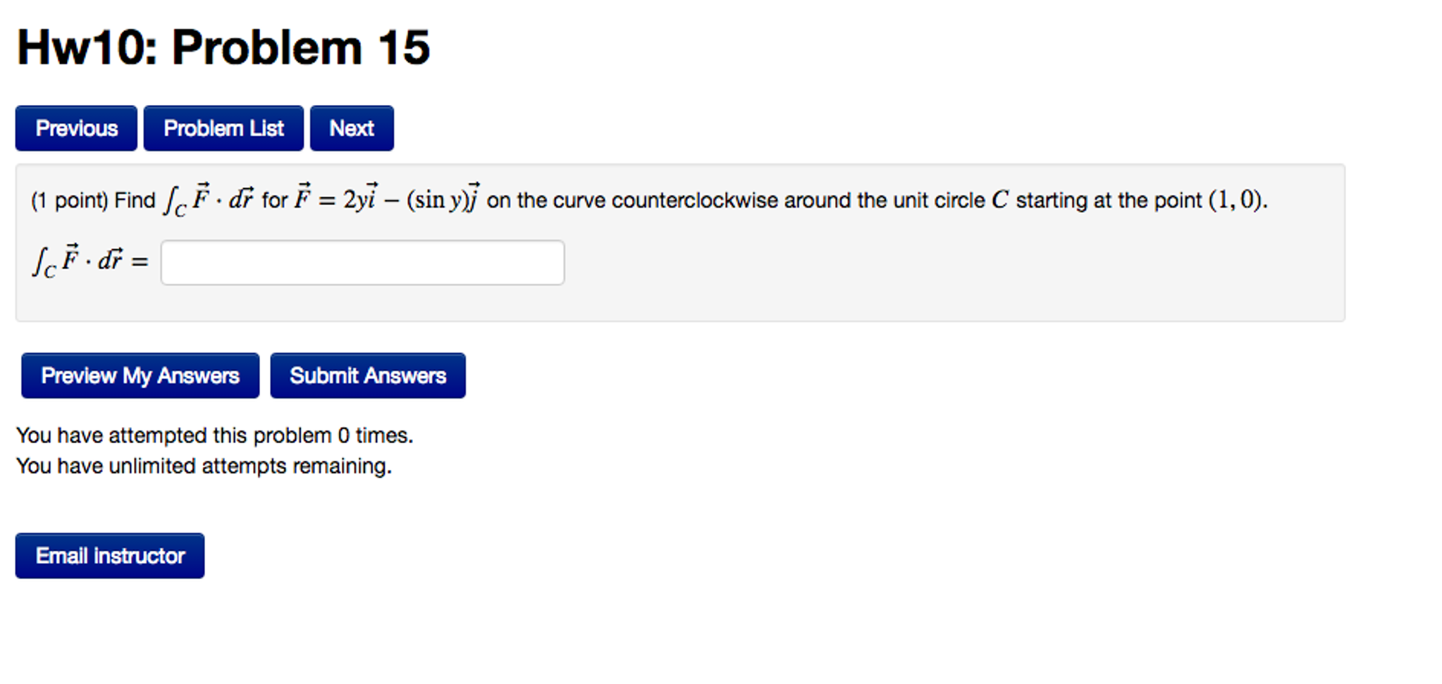 Solved Find integral_C vector F middot d vector r for vector | Chegg.com