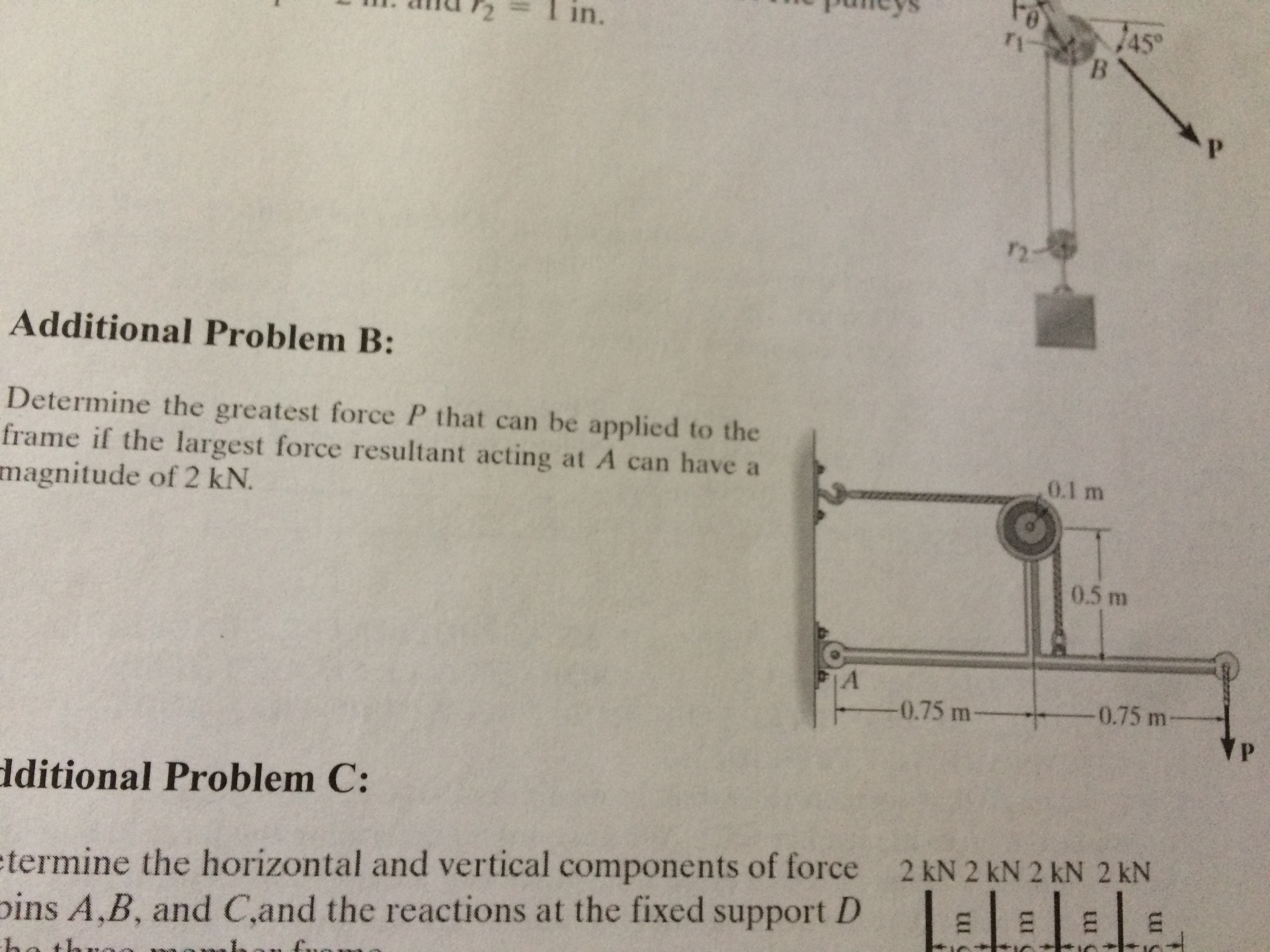 Solved Determine The Greatest Force P That Can Be Applied To