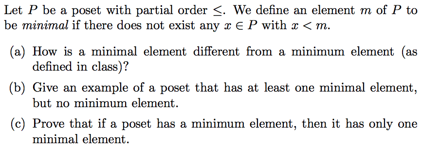 Solved Let P be a poset with partial order