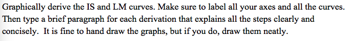 Solved Graphically derive the IS and LM curves. Make sure to | Chegg.com