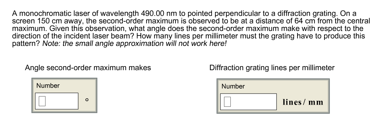 Solved A monochromatic laser of wavelength 490.00 nm to | Chegg.com Solved A monochromatic laser of wavelength 490.00 nm to | Chegg.com