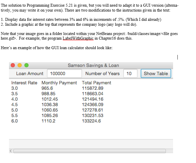 Solved The solution to Programming Exercise 5.21 is given, | Chegg.com