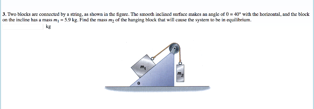Solved Two blocks are connected by a string, as shown in the | Chegg.com