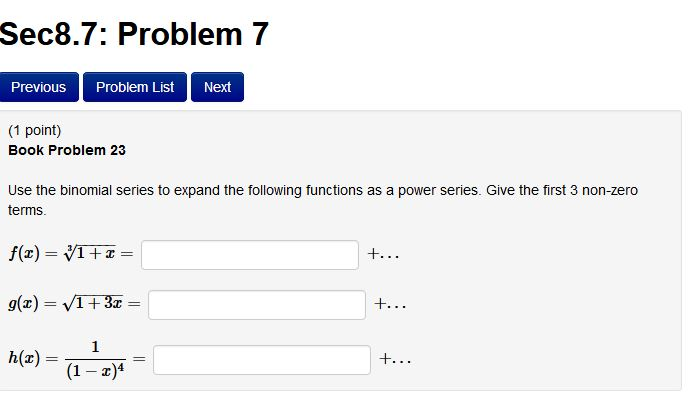 Solved Sec8.7: Problem 7 Previous Problem List Next (1 | Chegg.com