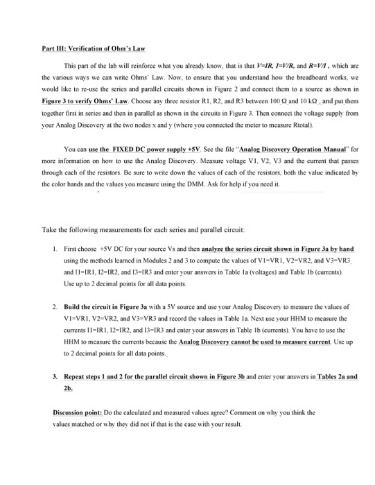 Solved I need ohm's law circuit lab report please help | Chegg.com