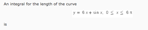 Solved An integral for the length of the curve is | Chegg.com