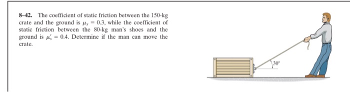 Solved The Coefficient Of Static Friction Between The 150 Kg