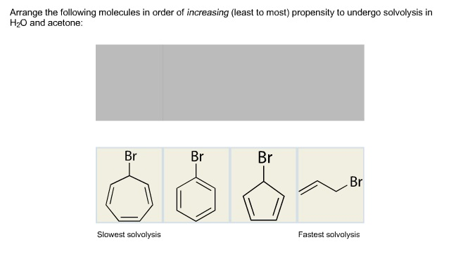 Solved Arrange the following molecules in order of | Chegg.com