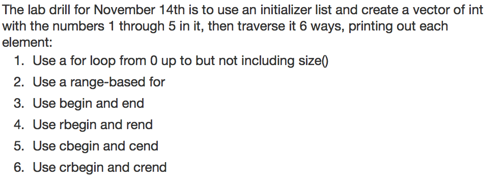 Solved The lab drill for November 14th is to use an | Chegg.com