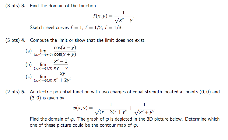Solved 3 Find The Domain Of The Function Sketch Level