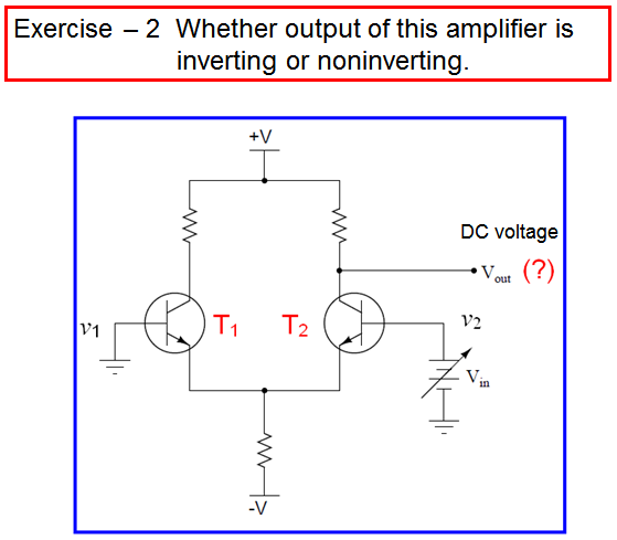 Solved Whether output of this amplifier is inverting or | Chegg.com