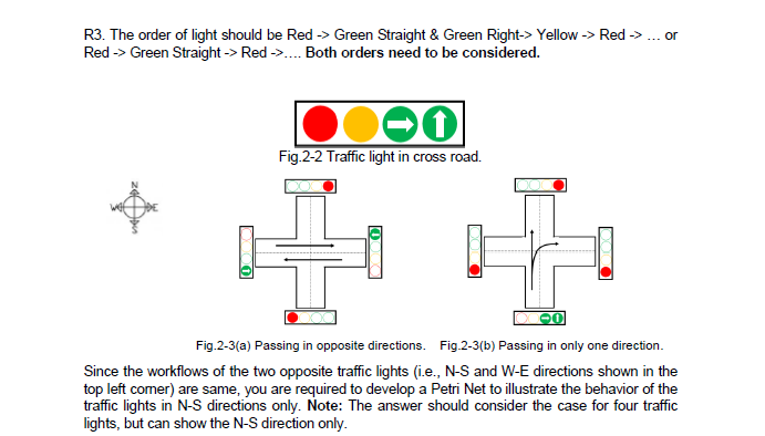 Solved ll. Traffic Light Problem Traffic light control | Chegg.com
