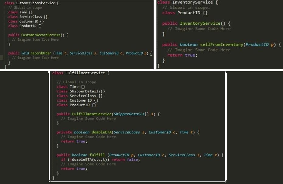 Solved class CustomerRecordService class Inventoryservice // | Chegg.com