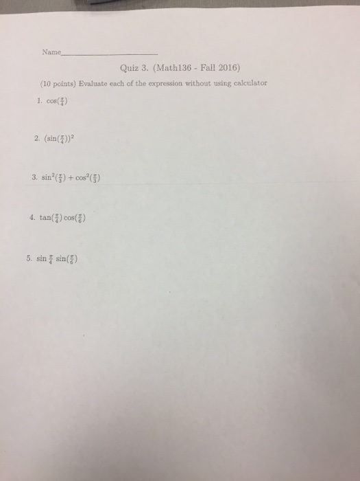 Solved Evaluate each of the expression without using | Chegg.com