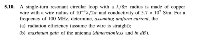 Solved A single-turn resonant circular loop with a | Chegg.com