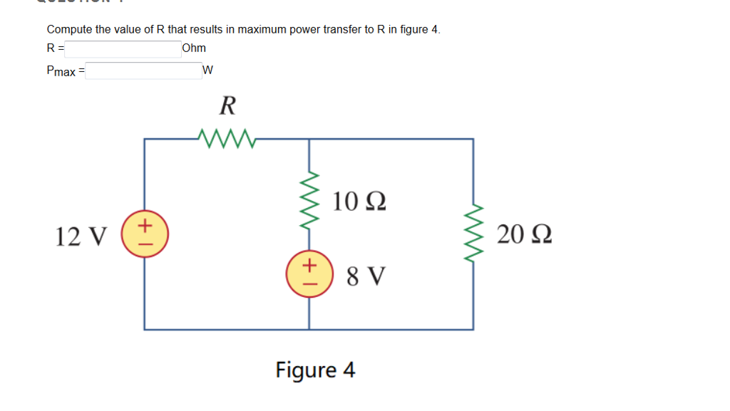 Solved Compute the value of R that results in maximum power | Chegg.com Solved Compute the value of R that results in maximum power | Chegg.com