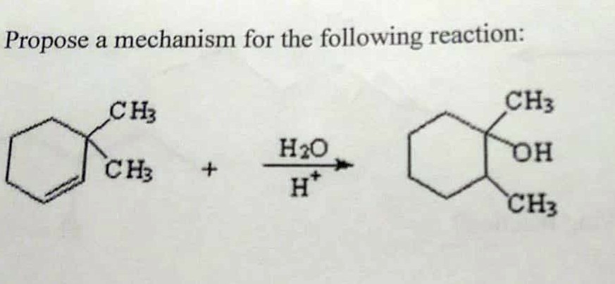 Solved Propose a mechanism for the following reaction: CH3 | Chegg.com