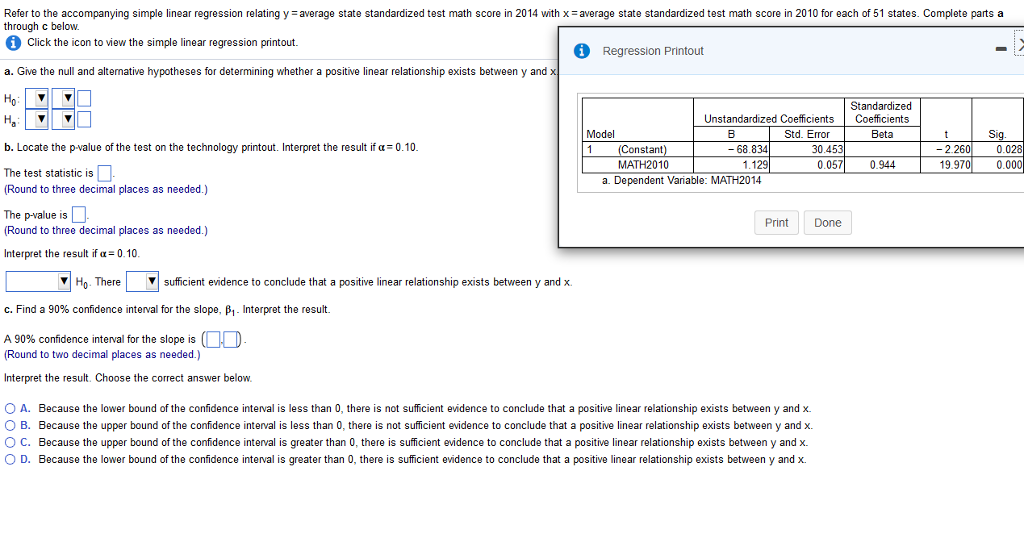 Solved Refer to the accompanying simple linear regression | Chegg.com