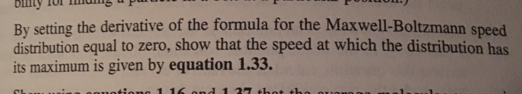 Solved By setting the derivative of the formula for the | Chegg.com