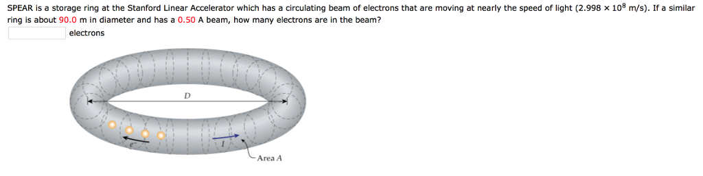 Solved SPEAR is a storage ring at the Stanford Linear | Chegg.com