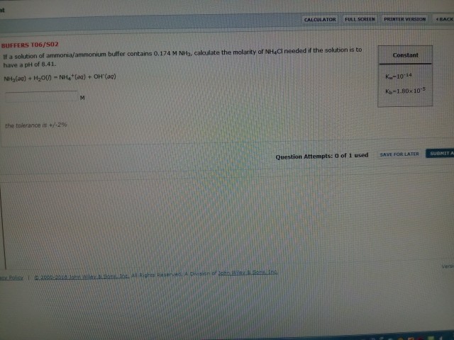 Solved ? | CALCULATOR FULL SCREEN PRINTER VERSION BACK | Chegg.com