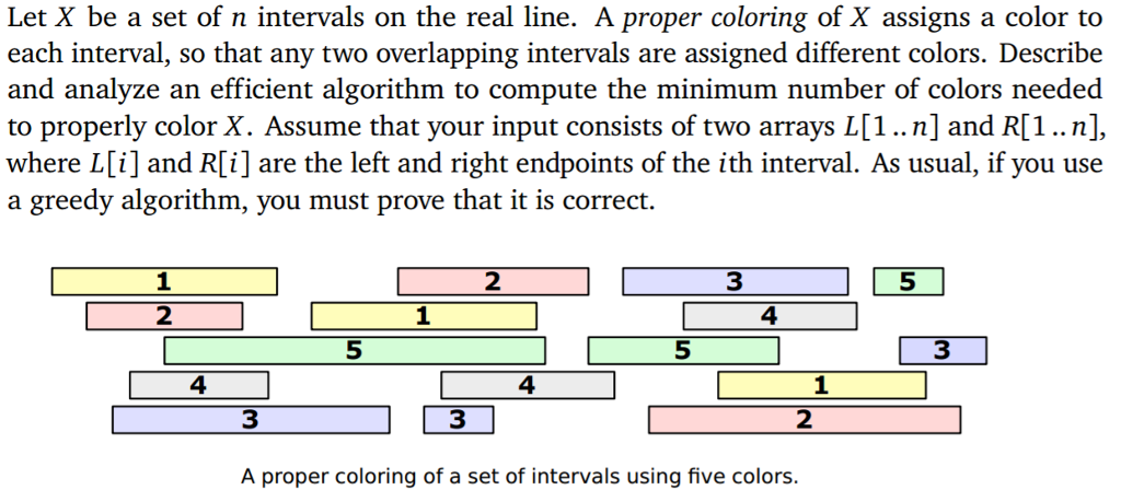 Solved Let X be a set of n intervals on the real line. A | Chegg.com