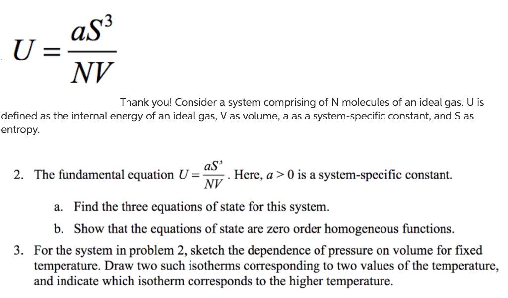 Solved NV Thank you! Consider a system comprising of N | Chegg.com