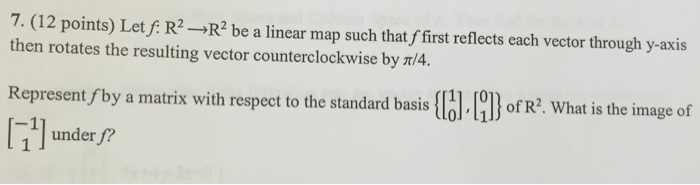 Solved Let f: R^2 rightarrow R^2 be a linear map such that f | Chegg.com Solved Let f: R^2 rightarrow R^2 be a linear map such that f | Chegg.com