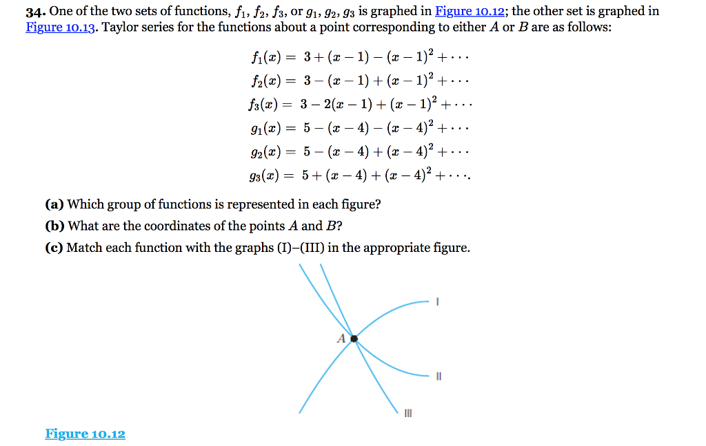 Solved 34 One Of The Two Sets Of Functions F F2 Fs Or 