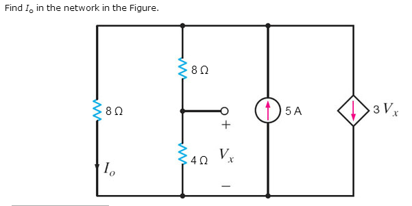 Solved Find I0 in the network in the Figure. | Chegg.com