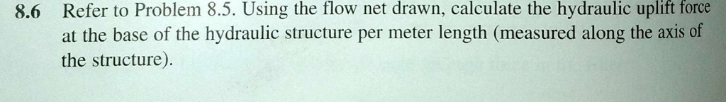 Solved Using the flow net drawn, calculate the hydraulic | Chegg.com
