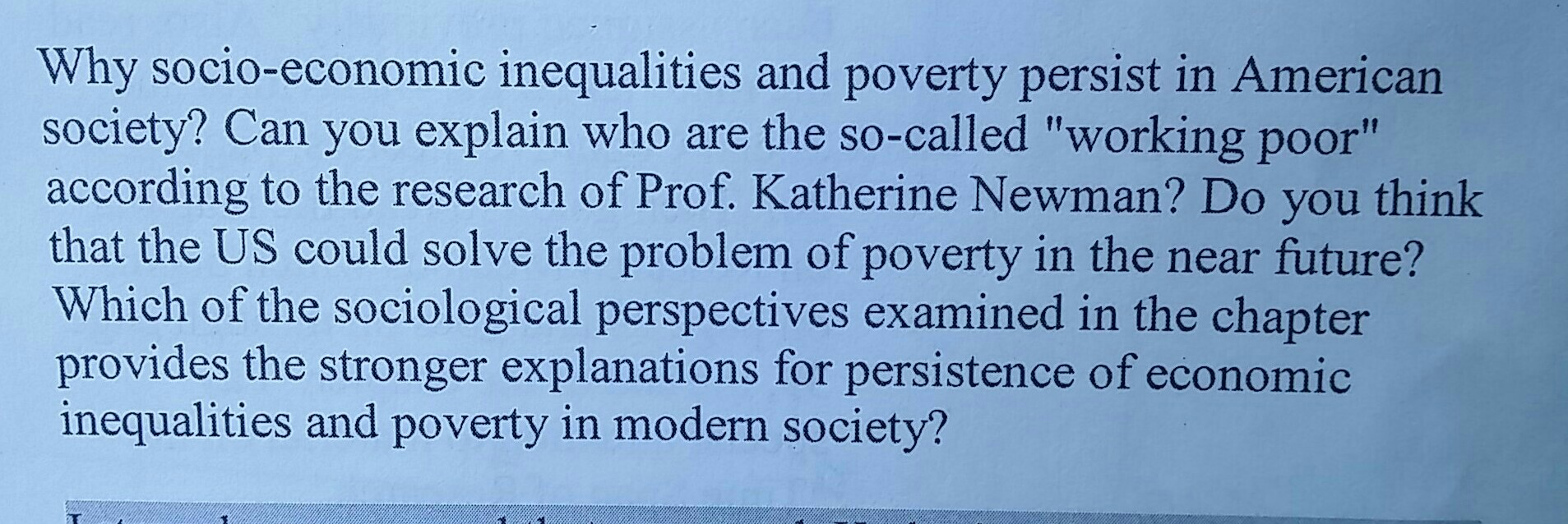 Why socio-economic inequalities and poverty persist | Chegg.com