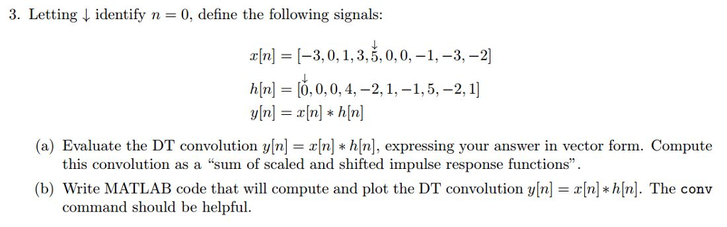Solved Letting downarrow identify n = 0, define the | Chegg.com