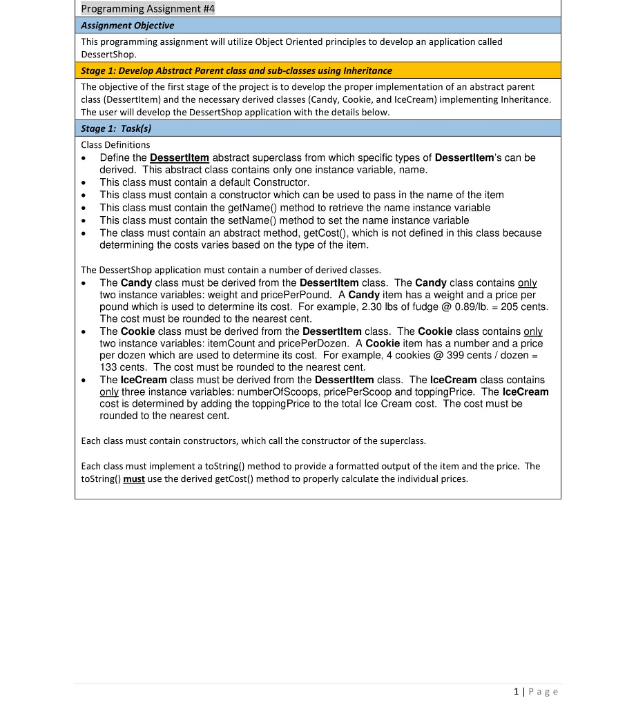 Programming Assignment #4 Assignment Objective This | Chegg.com