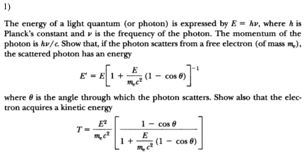 Solved The Energy Of A Light Quantum or Photon Is Chegg Solved The Energy Of A Light Quantum or Photon Is Chegg