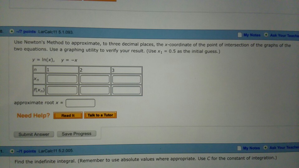 Solved . -7 points LarCalc11 5.1.093. Notes Ask Your Teache | Chegg.com Solved . -7 points LarCalc11 5.1.093. Notes Ask Your Teache | Chegg.com