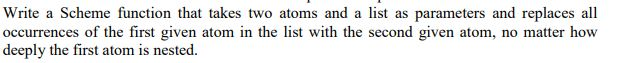 Solved Write a Scheme function that takes two atoms and a | Chegg.com