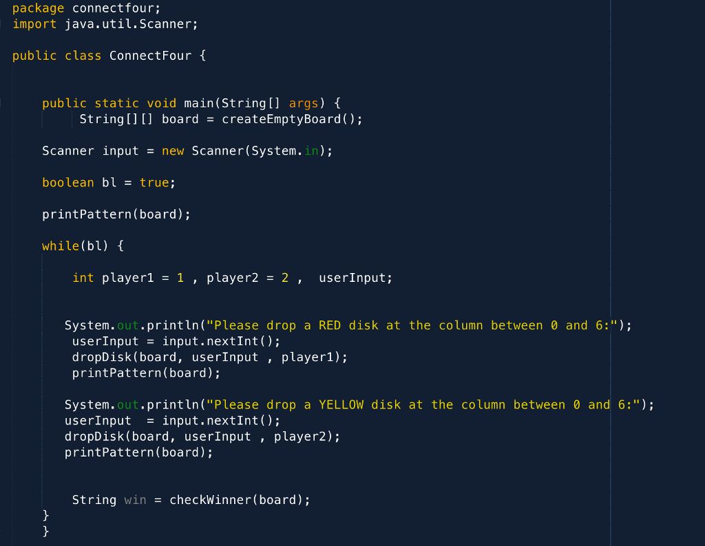 Solved ***PLEASE COMPLETE THE FINAL METHOD THAT CHECKS FOR | Chegg.com